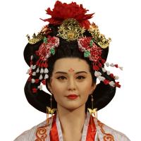China Ancient Beauty Lifesize Wax Figure Silicone Sculpture for sale