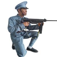 China Soldier 1:1 Hyper Realistic Silicone Wax Figure Customized With Lifespan 10 Years for sale