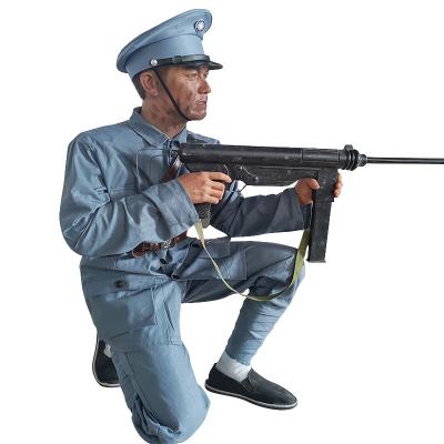 China Soldier 1:1 Hyper Realistic Silicone Wax Figure Customized With Lifespan 10 Years for sale
