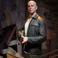 China Personalities Bruce Willis Wax Figure Realistic Hotter Celebrity Human Wax Statue for sale