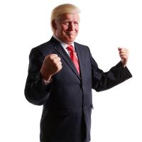 China 1:1 Celebrity Wax Statue Custom Emulation Silicone  Trump Wax Figures for sale