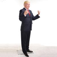 China 1:1 Celebrity Wax Statue Custom Emulation Silicone  Trump Wax Figures for sale