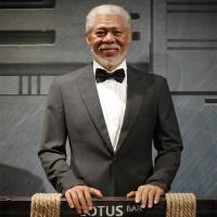 China Attraction Morgan Freeman Wax Statue Handmade Silicone Figure for sale
