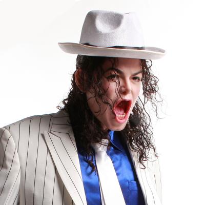 China Silicone Michael Jackson Wax Sculpture Influential Musician Figure for sale