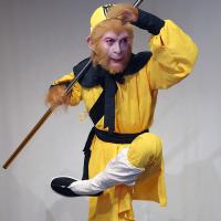 China Mythology Character Wax Figure 1:1 Life Size Sun Wukong Silicone Sculpture for sale