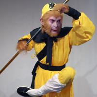 China Mythology Character Wax Figure 1:1 Life Size Sun Wukong Silicone Sculpture for sale