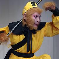 China Mythology Character Wax Figure 1:1 Life Size Sun Wukong Silicone Sculpture for sale