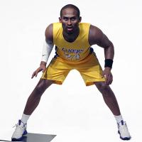 China Realistic Kobe Bryant Figures Wax Sculpture Handmade Silicone Status Indoor for sale