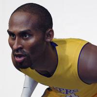 China Realistic Kobe Bryant Figures Wax Sculpture Handmade Silicone Status Indoor for sale