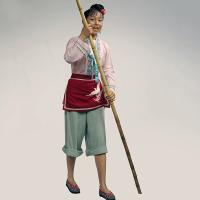 China Handmade Customized Chinese Traditional silicone statue Wax figure for Liu san jie for sale