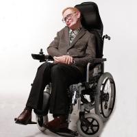 China ODM Celebrity Wax Figures Historical Physicist Stephen Hawking Figure 47 Inches for sale