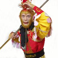 China The Mythical Character Monkey King Wax Sculpture Silicone Statue For Moive Show for sale
