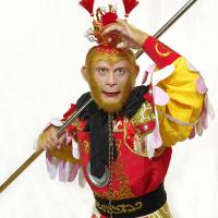 China The Mythical Character Monkey King Wax Sculpture Silicone Statue For Moive Show for sale
