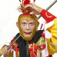 China The Mythical Character Monkey King Wax Sculpture Silicone Statue For Moive Show for sale