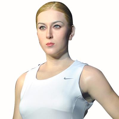 China LifeSize Celebrity Wax Figures Maria Sharapova Russia Tennis Player Figure 74 Inches for sale