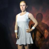 China LifeSize Celebrity Wax Figures Maria Sharapova Russia Tennis Player Figure 74 Inches for sale