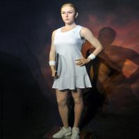 China LifeSize Celebrity Wax Figures Maria Sharapova Russia Tennis Player Figure 74 Inches for sale