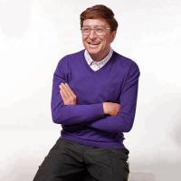 China Bill Gates Bespoke Sculpture Silicone Resin Wax Figure 59 Inches for sale
