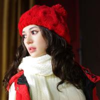 China Hot Sale Korean Sexy Girl Real Size Decorative Wax Statue for sale