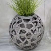 China FRP Hollow Flower Pots Decor Garden Home Hotel Planters Outdoor Plant Pots for sale