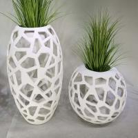 China FRP Hollow Flower Pots Decor Garden Home Hotel Planters Outdoor Plant Pots for sale