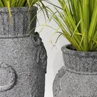China Creative European FRP Flower Pots Indoor Tall Fiberglass Planters Retro Design Vases for sale