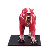 China Customized Resin Animal Statue Fiberglass Saber Tooth Tiger Statue for sale
