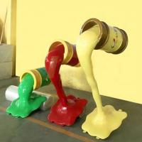 China Landscape Fiberglass Garden Statues Customizable Simulation Paint Bucket Sculpture for sale