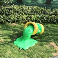 China Landscape Fiberglass Garden Statues Customizable Simulation Paint Bucket Sculpture for sale