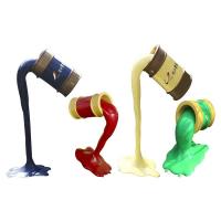 China Landscape Fiberglass Garden Statues Customizable Simulation Paint Bucket Sculpture for sale