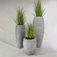 China Hotel Fiberglass Flower Pot Planter Nordic Style Big Flower Pots Set for sale