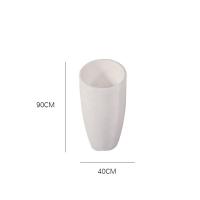 China Decor Large Outdoor Garden FRP Flower Pots Cone Shape for sale