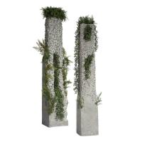 China Air Dried Fiberglass Flower Planters Modern Hotel Flower Pot ISO 9001 for sale
