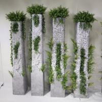 China Air Dried Fiberglass Flower Planters Modern Hotel Flower Pot ISO 9001 for sale
