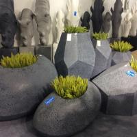 China Large Resin Craft FRP Flower Pots Decor Modern Irregular for sale