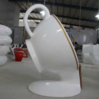 China Modern FRP Creativity Fiberglass Leather Coffee Table Chair for sale