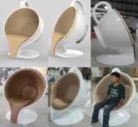 China Modern FRP Creativity Fiberglass Leather Coffee Table Chair for sale