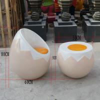 China Custom Egg Table And Chairs / Fiberglass Dining Table For Restaurant for sale