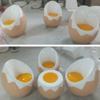 China Custom Egg Table And Chairs / Fiberglass Dining Table For Restaurant for sale