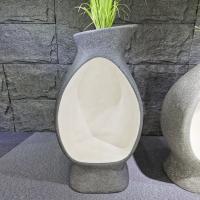 China Multi Function Creative FRP Flower Pots With Chair Pot Hotel Decor for sale