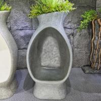 China Multi Function Creative FRP Flower Pots With Chair Pot Hotel Decor for sale