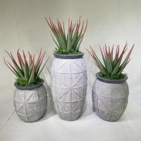 China OEM Modern Plastic Plant Pots Containers / Fiberglass Home Base Plant Pots 60*60*110cm for sale