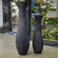 China Outdoor FRP Flower Pots Fiberglass Flowerpots Landscape Decorative Indoor Flower Pots for sale