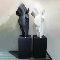 China Fiberglass Nordic Style Plant Pot  Handmade Horse Head Sculpture Flowerpot for sale