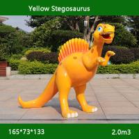China Park Jumbo Realistic Dinosaur Figures / Jurassic Dinosaur Garden Statue Fiberglass Sculpture for sale
