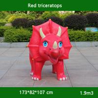 China Park Jumbo Realistic Dinosaur Figures / Jurassic Dinosaur Garden Statue Fiberglass Sculpture for sale