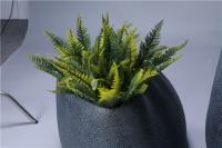 China Solid Fibreglass Plant Large Green Planter Pots For Hotel Decoration 3pcs/Set  49*45*90cm for sale