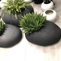 China Hand Carved Nordic Style Flower Pot  Fiberglass Garden Vase Planter 124*99*55cm for sale