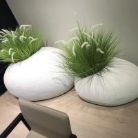 China Hand Carved Nordic Style Flower Pot  Fiberglass Garden Vase Planter 124*99*55cm for sale