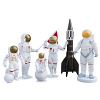 China Astronaut Fiberglass Outdoor Statues / Customization Large Resin Garden Ornaments for sale